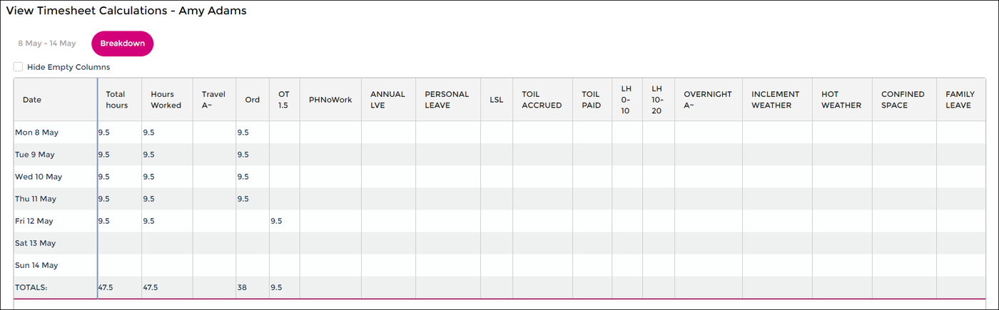 Using View Timesheet Calculations - Wageloch Wiki
